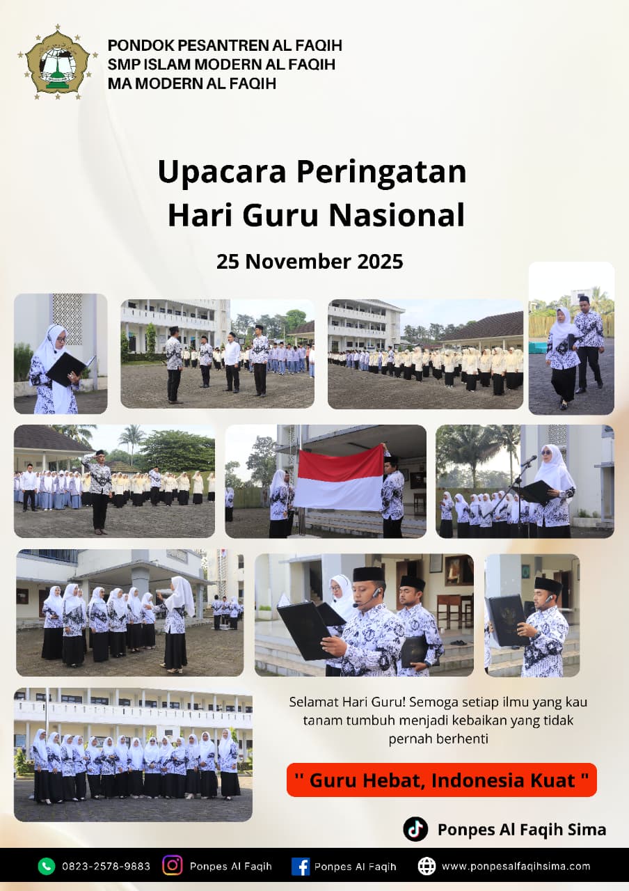 Guru Hebat Indonesia Kuat, Siswa Siswi SMP Islam Modern Al Faqih dan MA ...